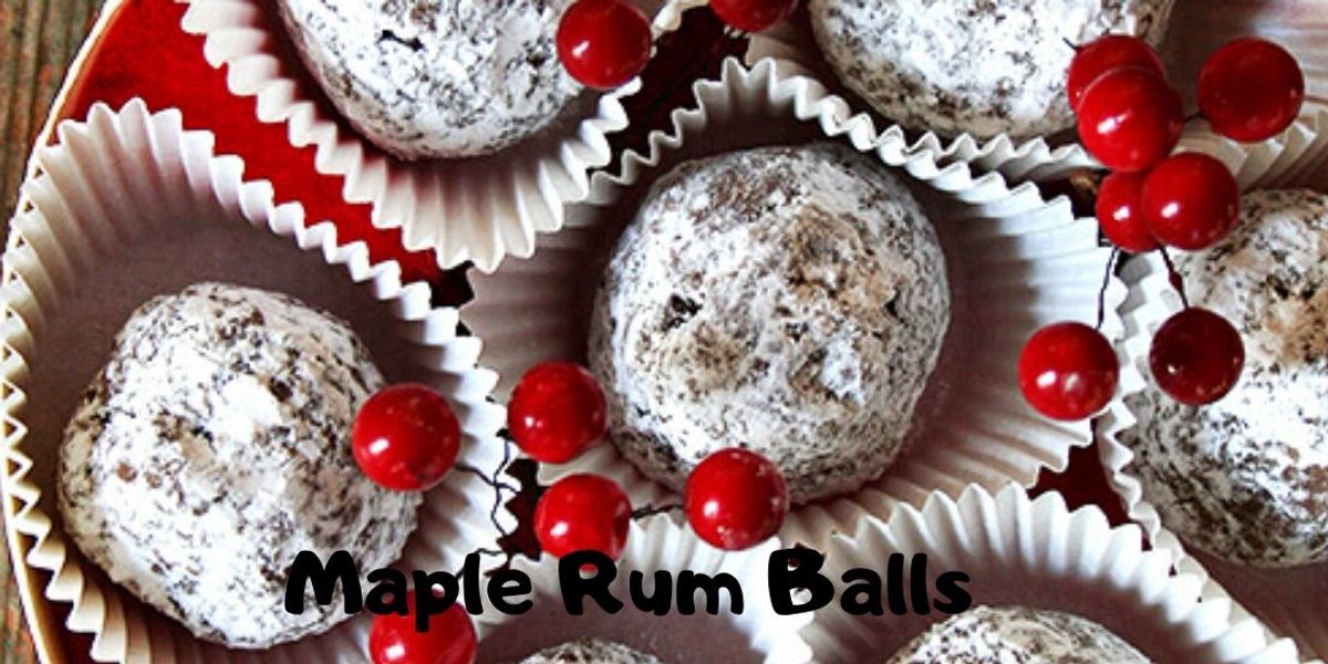 Maple Rum Balls - My Recipe Magic