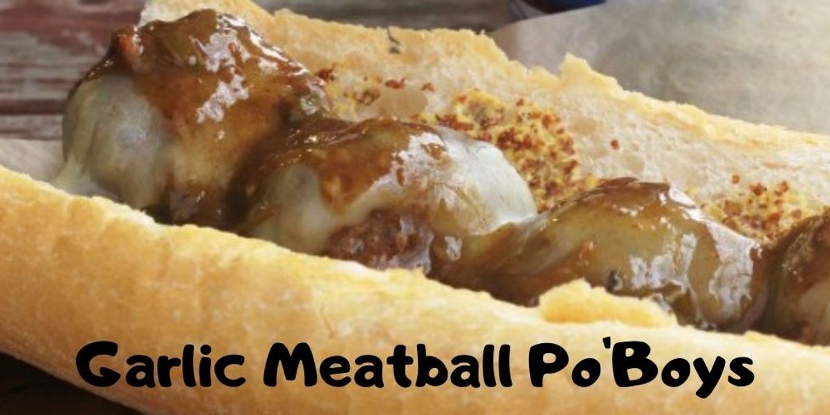 Garlic Meatball Po'Boys - My Recipe Magic