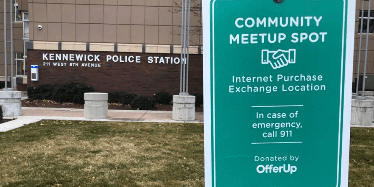 A police department offers its parking lot as a safe meeting spot for ...