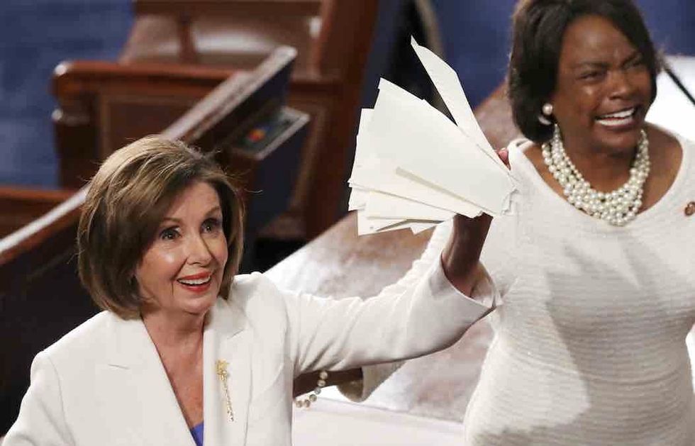 VIDEO: 'Courageous' Nancy Pelosi appears to make tiny tears in ...