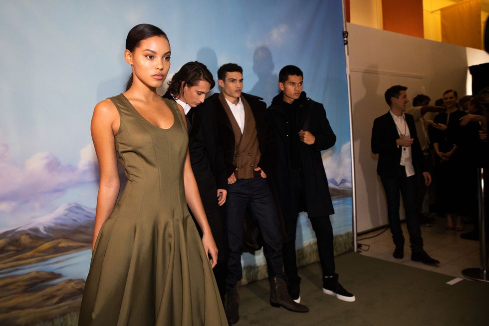 Lexi Brumback and Gabi Butler at Brandon Maxwell NYFW - PAPER Magazine