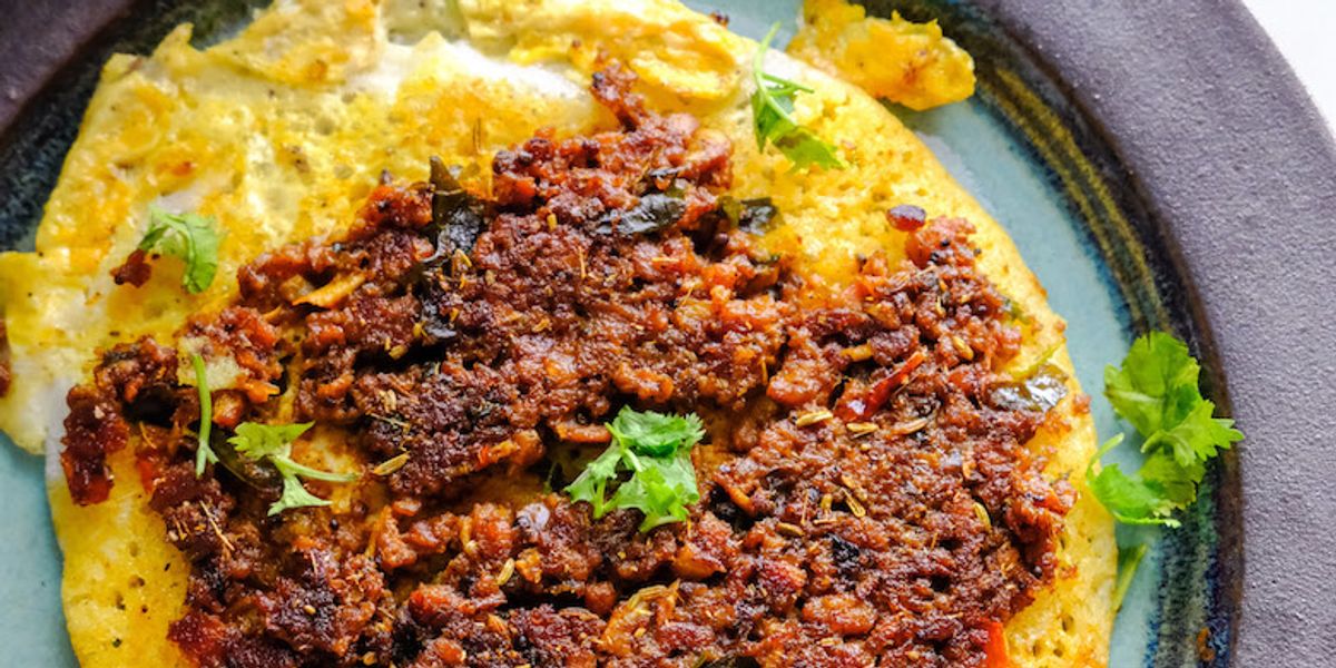 Madurai Mutton Kheema Kari Dosa - My Recipe Magic