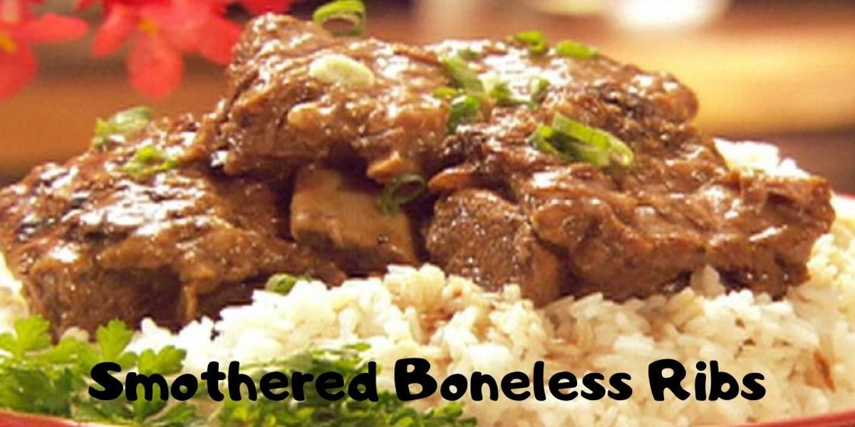 Smothered Boneless Ribs - My Recipe Magic