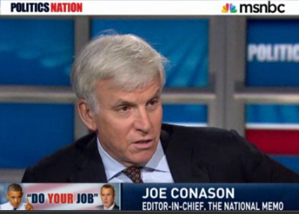 Our Joe Conason Talks Shutdown On MSNBC’s Politics Nation - National Memo