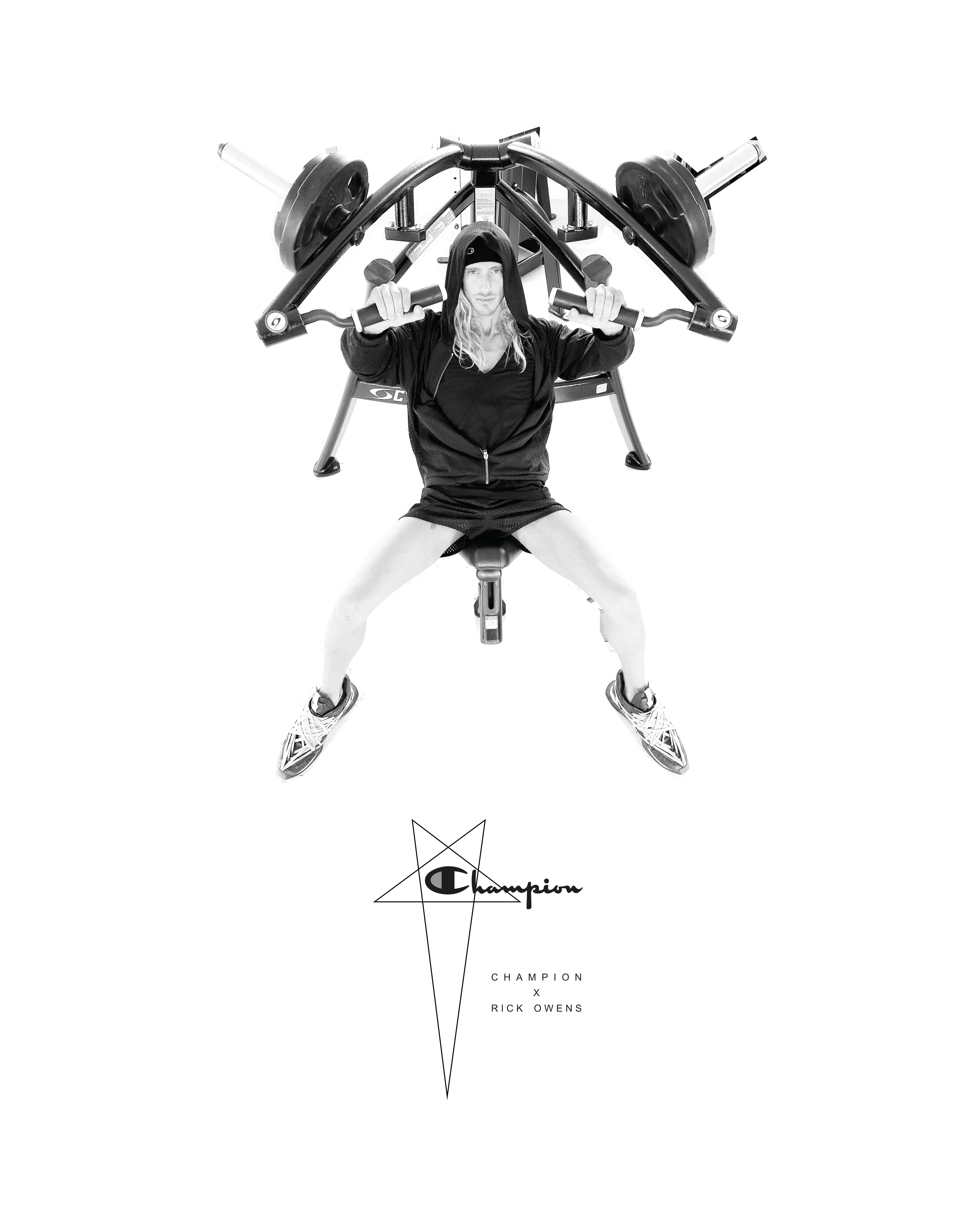 Rick Owens and Champion's Collab Is a Fitness Goth's Dream - PAPER Magazine