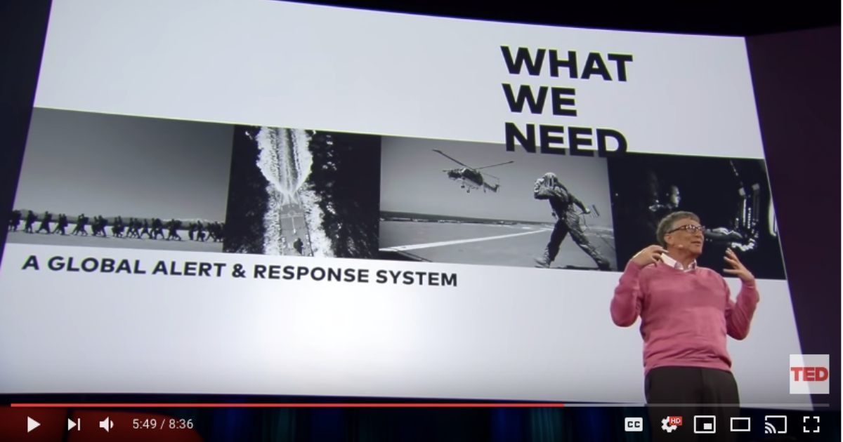 Bill Gates gave a TED Talk in 2015 explaining how we needed to prepare ...