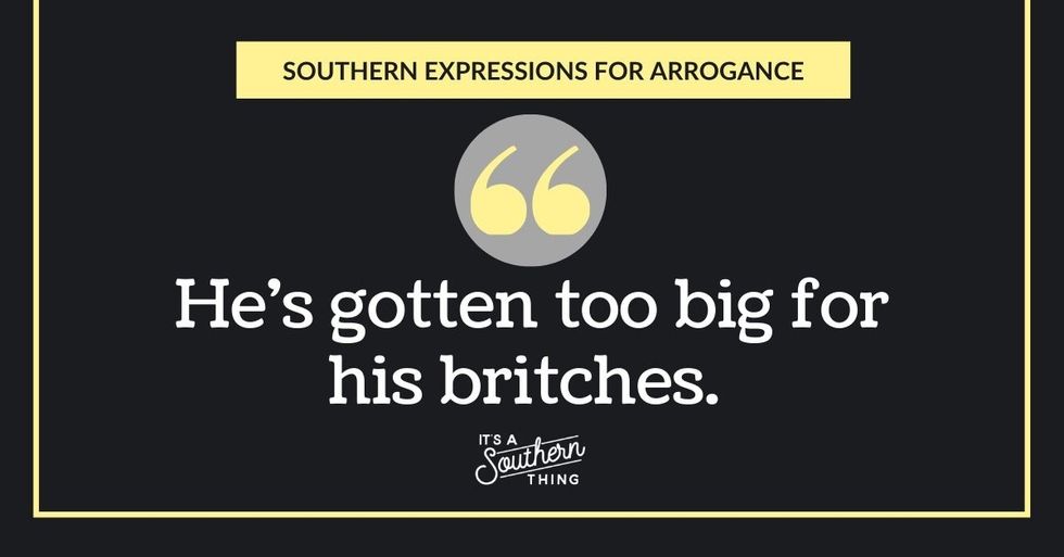 12 expressions you can use when someone gets too big for his britches ...