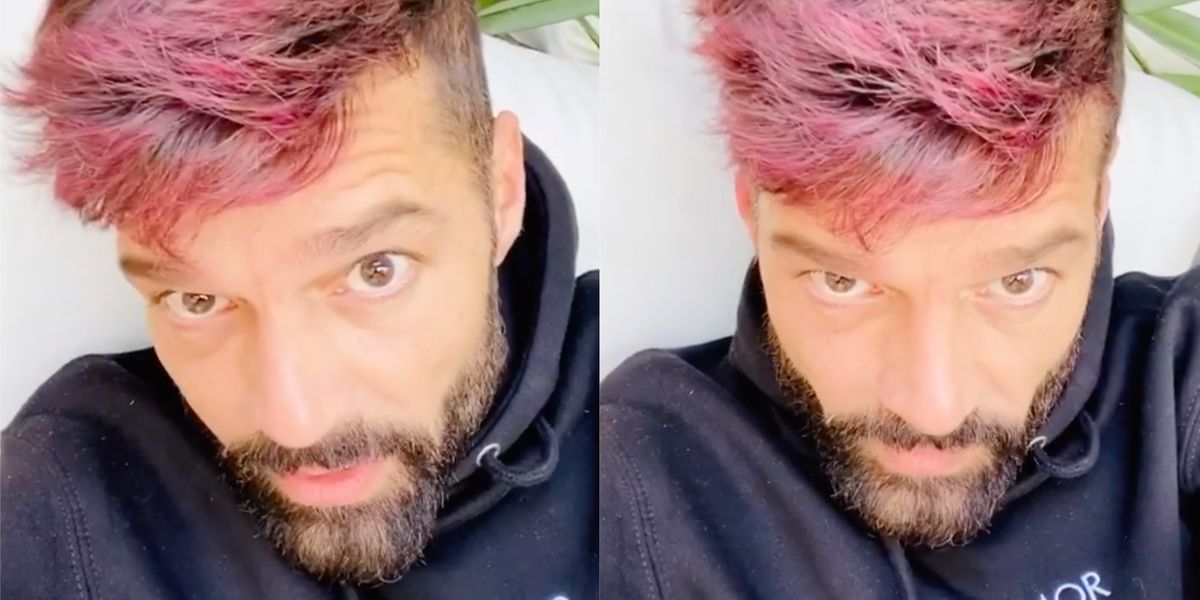 Ricky Martin Shows Off New Red Hair While Self-Isolating - PAPER Magazine
