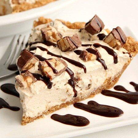 Ice Cream Milky Way Brownie Pie - My Recipe Magic