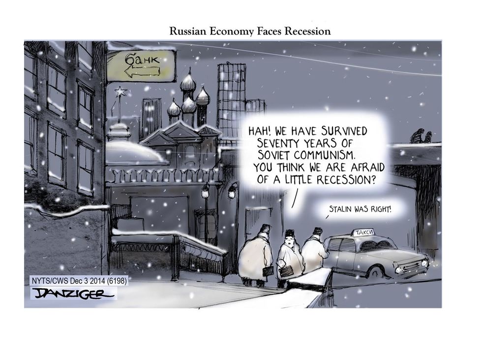 Cartoon: Russian Economy Faces Recession - National Memo