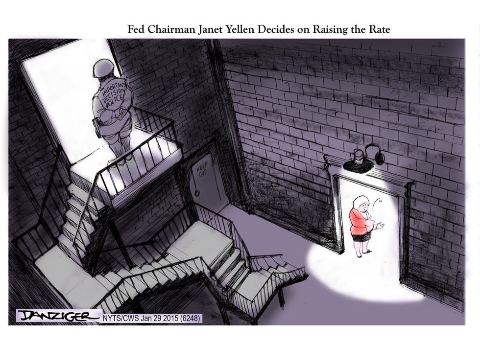 Cartoon: Janet Yellen Considers Rate Hikes - National Memo