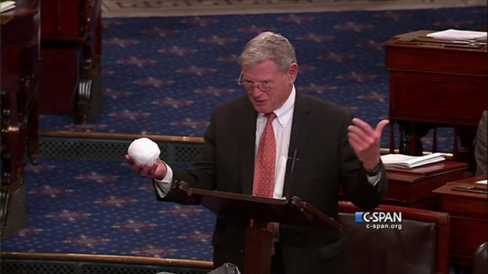 Senator Inhofe Disproves Climate Change — With A Snowball - National Memo