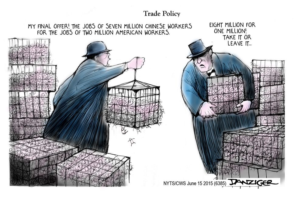 Cartoon: Trade Policy - National Memo