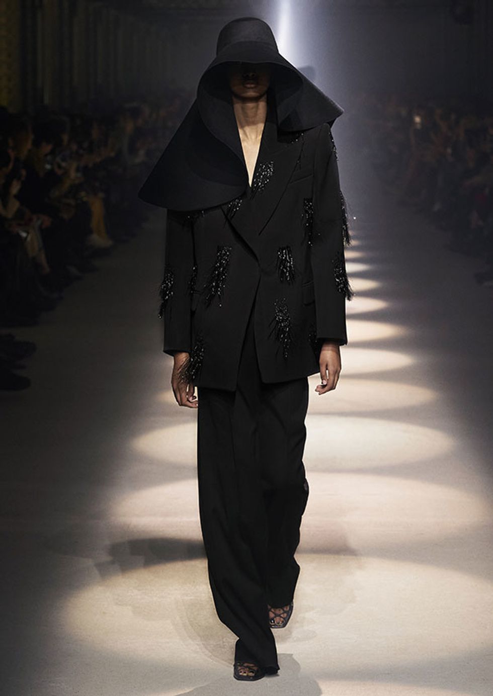 Givenchy's Floppy Hats Turned Moody and Dark for Fall 2020 - PAPER Magazine