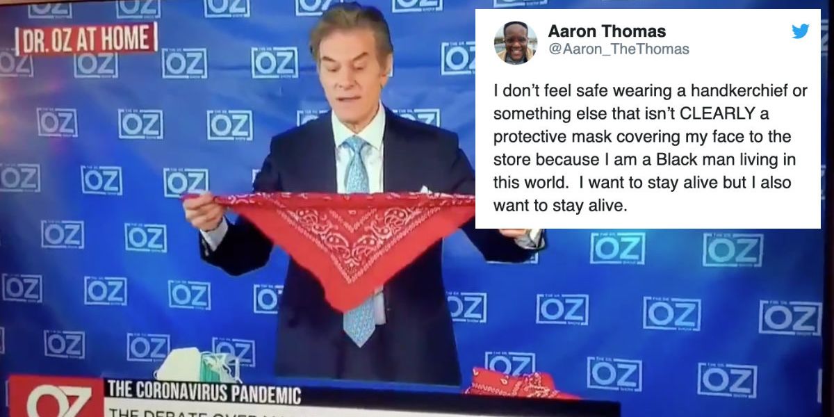 A black man's viral commentary on face masks shows why it's not an easy ...