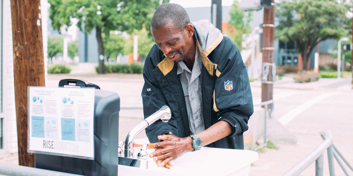 Local organization creates handwashing stations for Houston's homeless ...