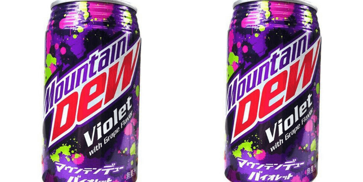 Mountain Dew Violet, previously only available in Japan, is finally ...