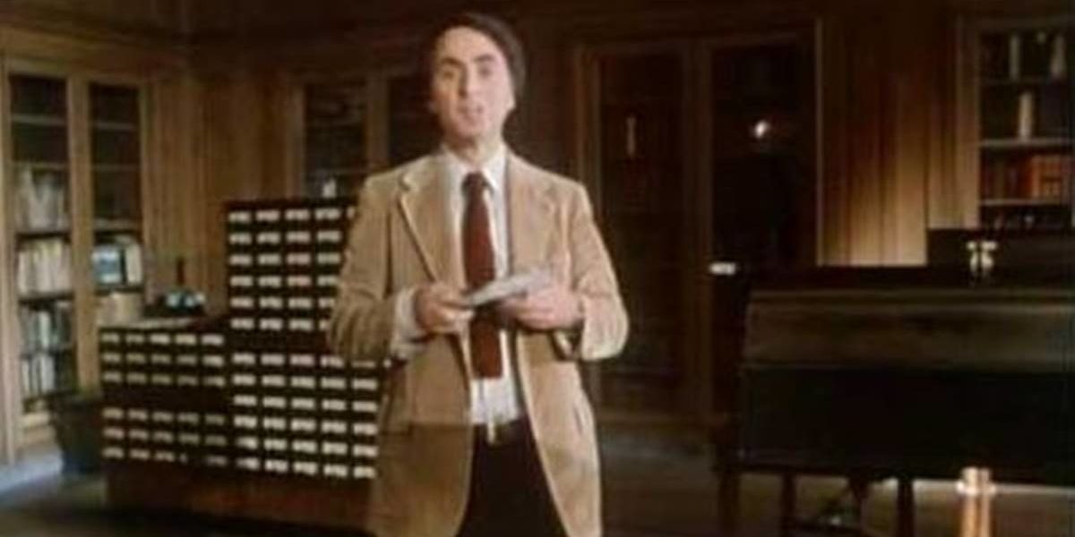 Original 'Cosmos' host Carl Sagan describing the magic of books is ...