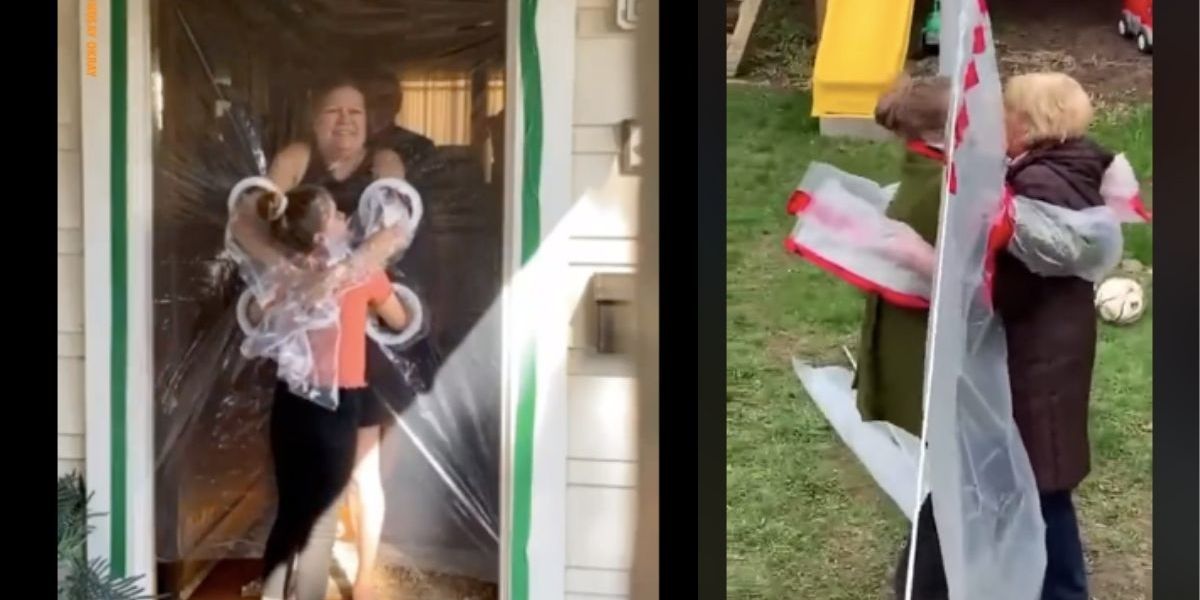 Hug curtains seem like a sweet way to hug loved ones—but they may not ...