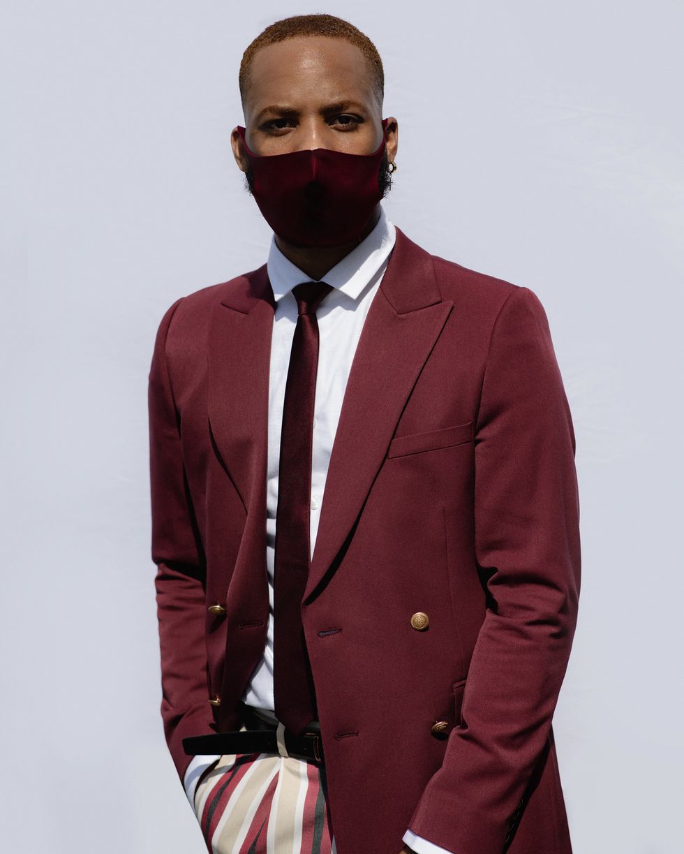 A Group of Well-Dressed Men Honor George Floyd in Harlem - PAPER Magazine