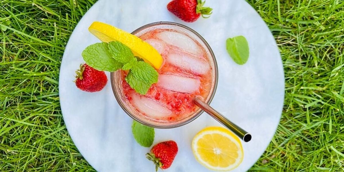 Strawberry Honey Lemon Mocktail - My Recipe Magic