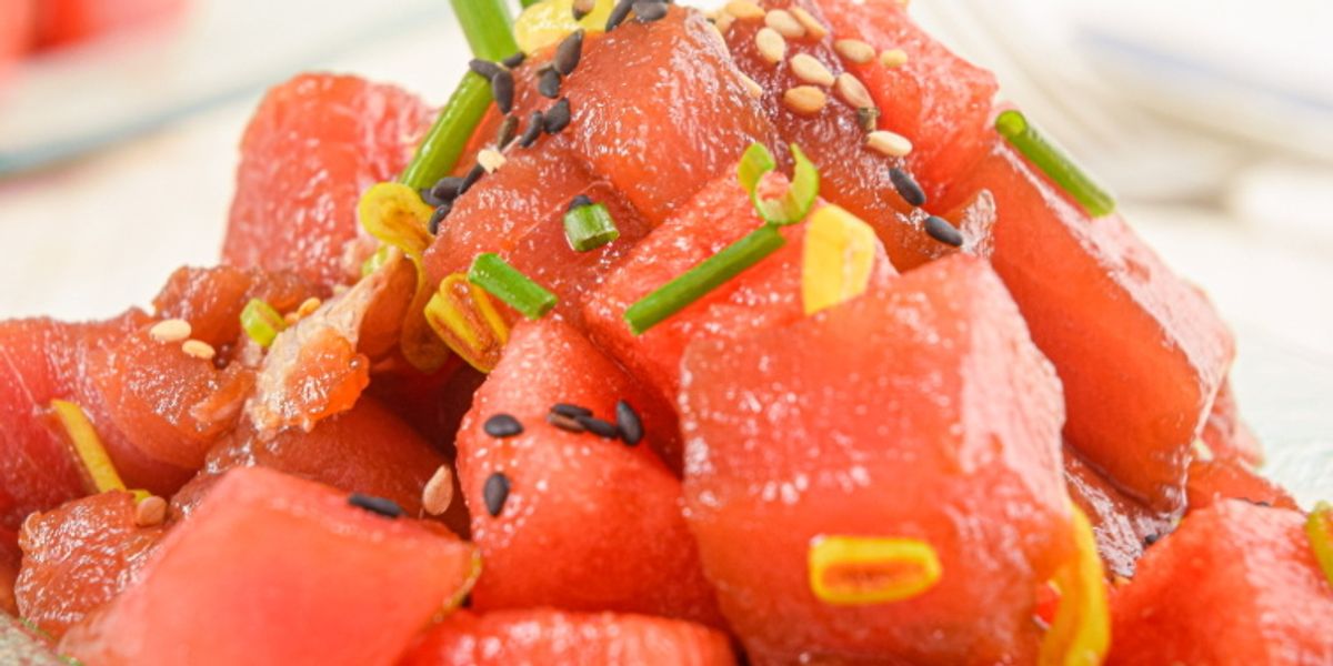 Tuna and Watermelon Tartare - My Recipe Magic