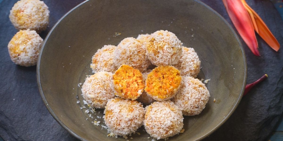 Raw Carrot Bliss Balls - My Recipe Magic