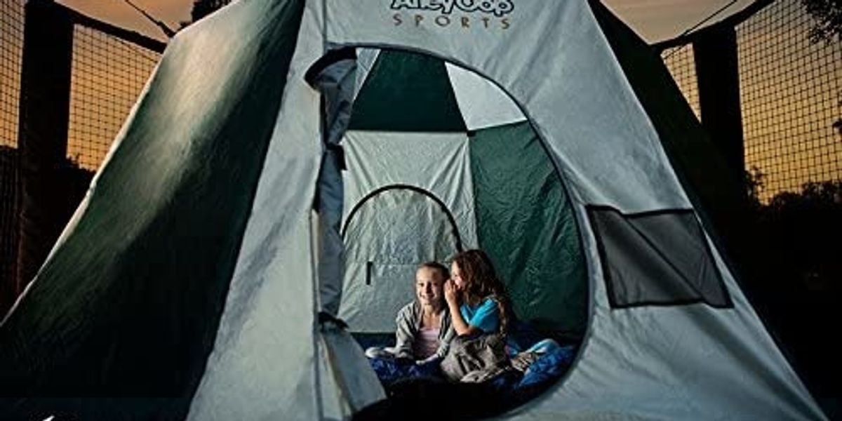 You can buy a tent that'll transform your trampoline into the perfect ...