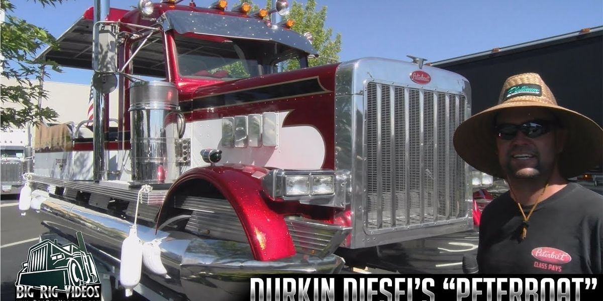 This semi-truck is actually a pontoon boat, and it might be the ...