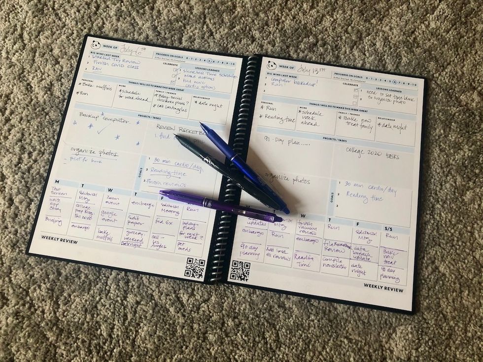 Rocketbook Panda Planner Review: Track goals then start over - Gearbrain
