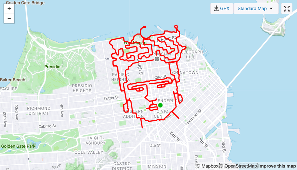 The best Strava Art: Expert GPS running and cycling drawings - Gearbrain
