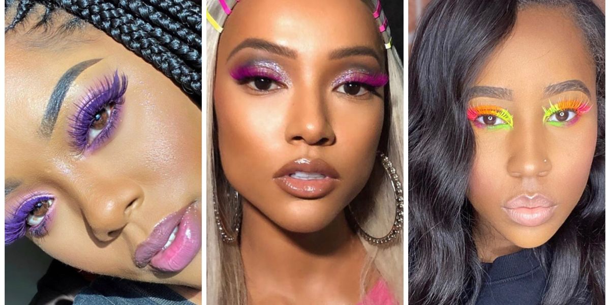 Colored False Lashes Beauty Trend Inspiration - xoNecole