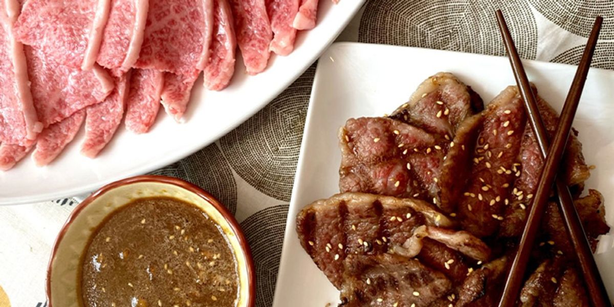 Grilled Miyazakigyu Wagyu Short Ribs With Yakiniku Sauce - My Recipe Magic