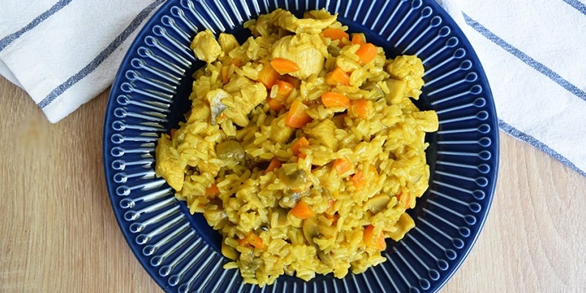 Quick & Easy Chicken Curry Risotto - My Recipe Magic