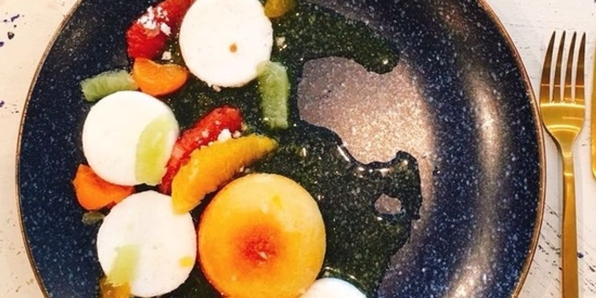 Almond Cake with citrus and clementine gelée - My Recipe Magic