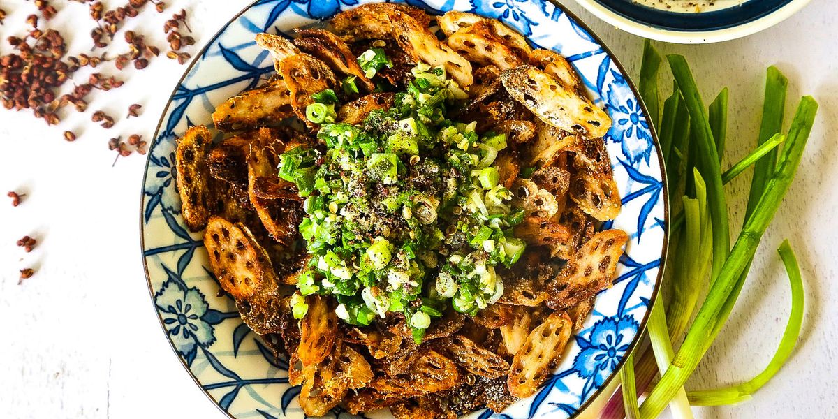Crispy Lotus Root Pepper Salt - My Recipe Magic