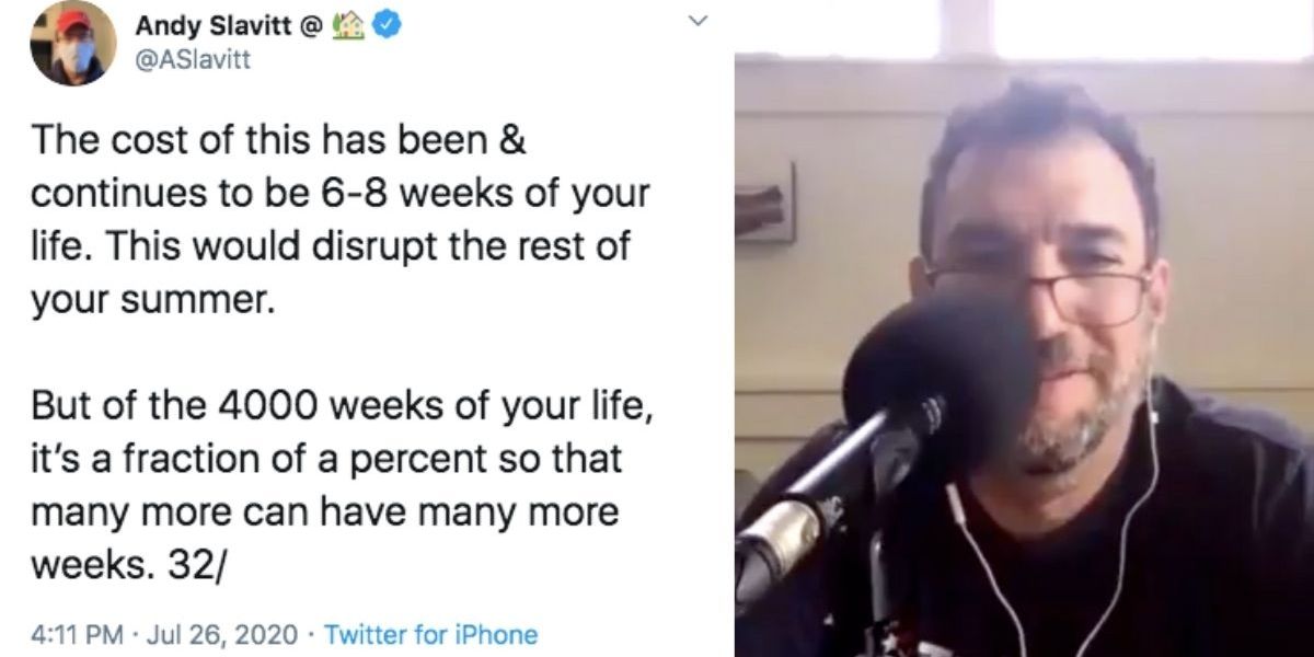 'We can virtually eliminate the virus any time we decide to.' Andy ...