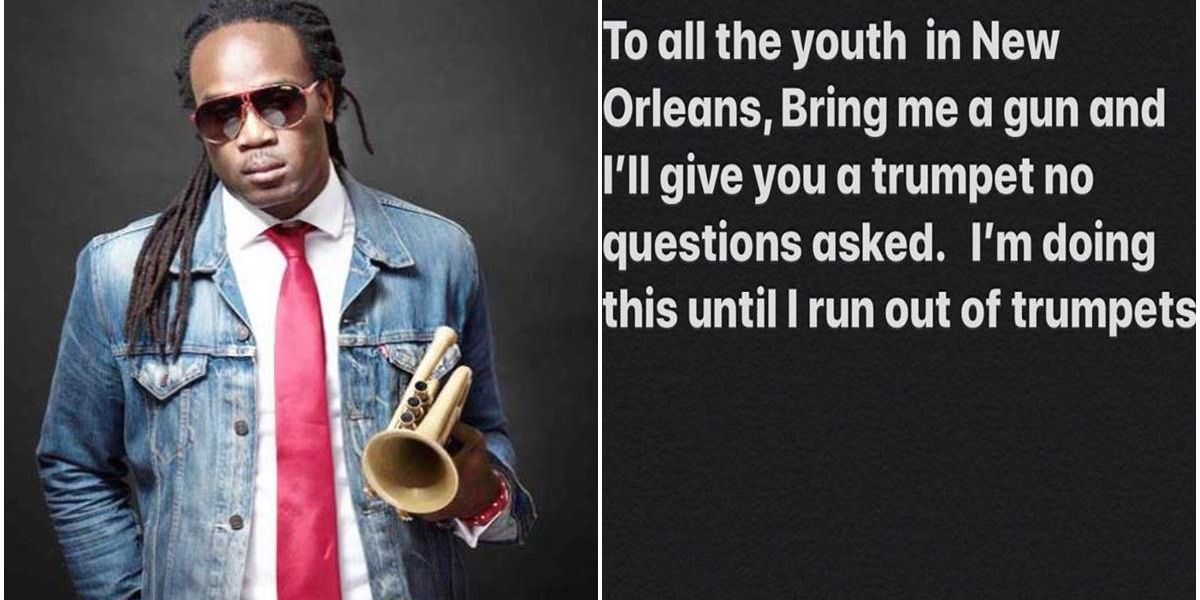 A New Orleans musician started a 'guns-for-trumpets' program and it's ...