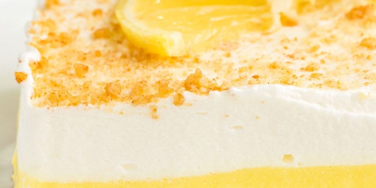 Lemon Cream Cheese Pudding Dessert - My Recipe Magic