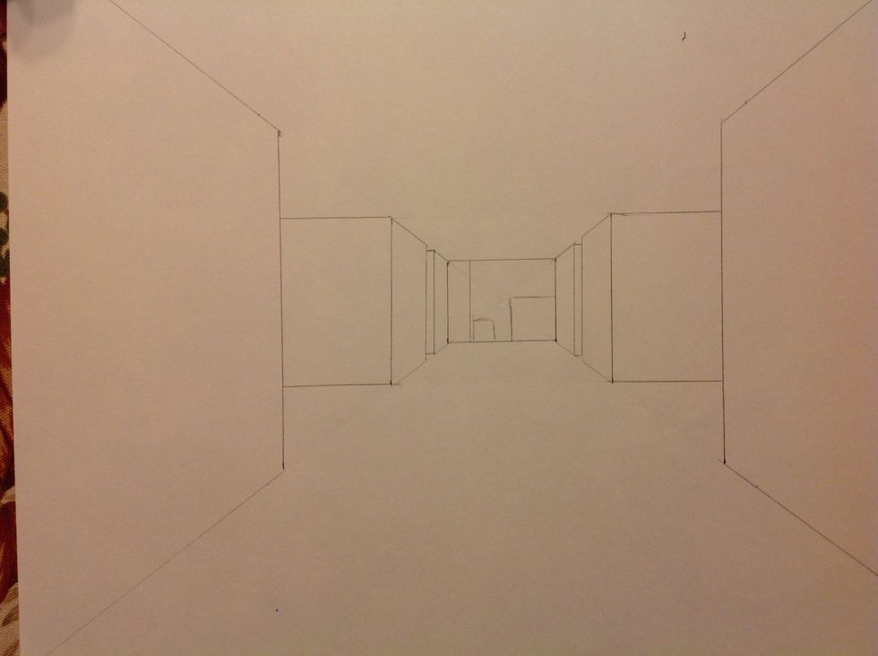 How to create a hallway with one point perspective - B+C Guides