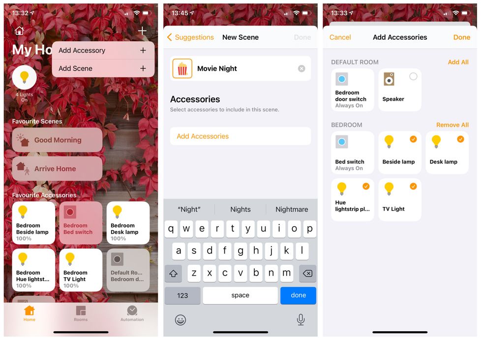 How to create smart home scenes with Apple Home iPhone app - Gearbrain