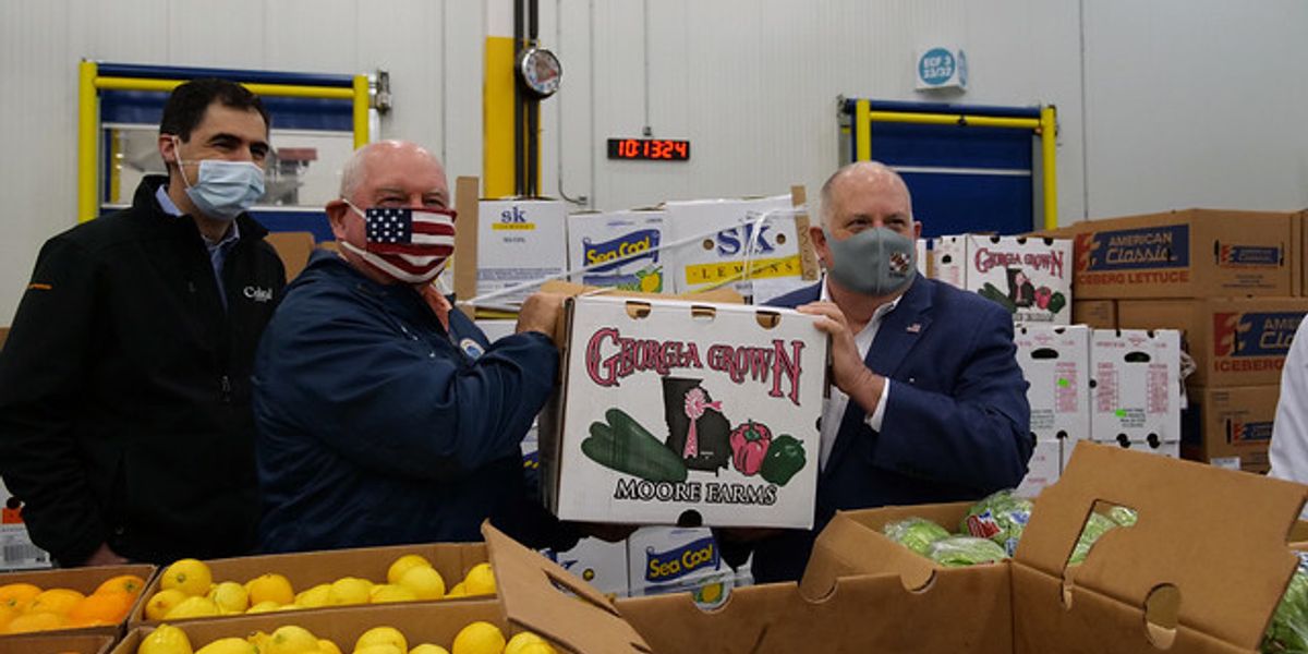 Now In Government Food Aid Boxes, A Letter From Trump - National Memo