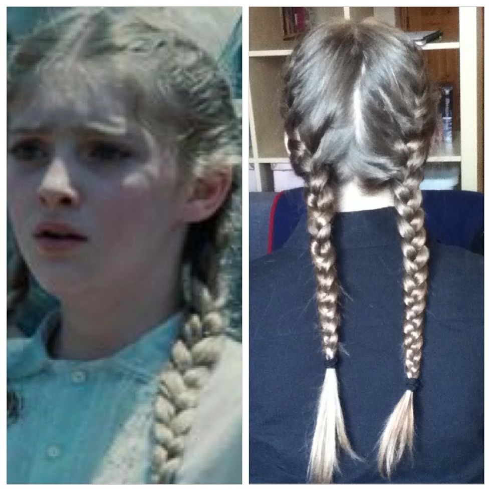 How to do prim's hairstyle from the hunger games - B+C Guides