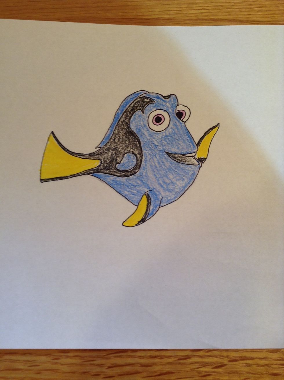 How to draw dory from finding nemo - B+C Guides