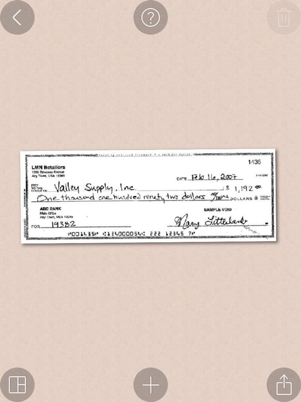 How to write a check - B+C Guides