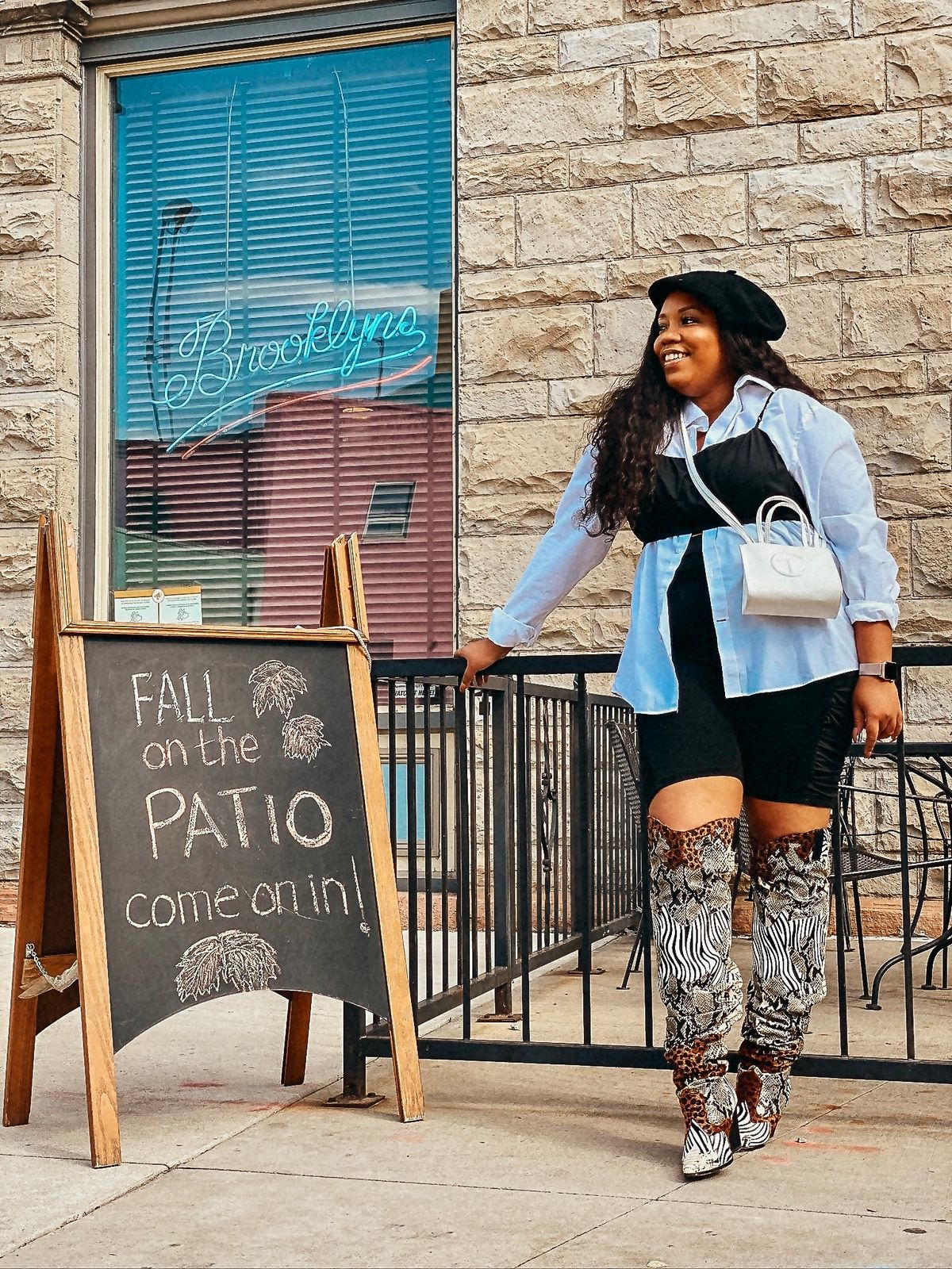 Co-ord Set + Button Down + Thigh High Boots - xoNecole