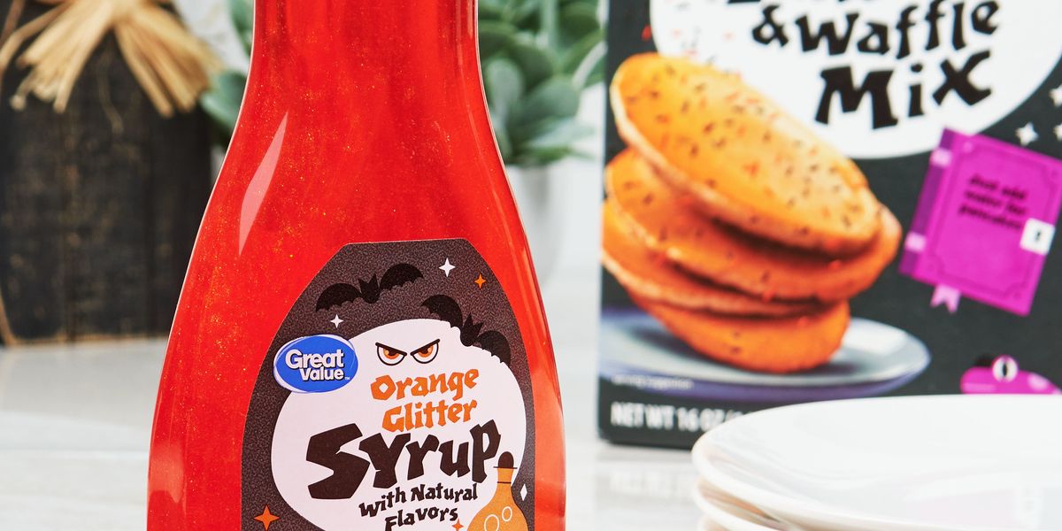 Orange glitter syrup exists so your Halloween breakfast can come with a ...