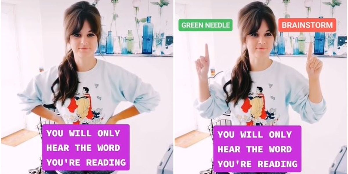 People are confused whether this audio clip says 'green needle ...