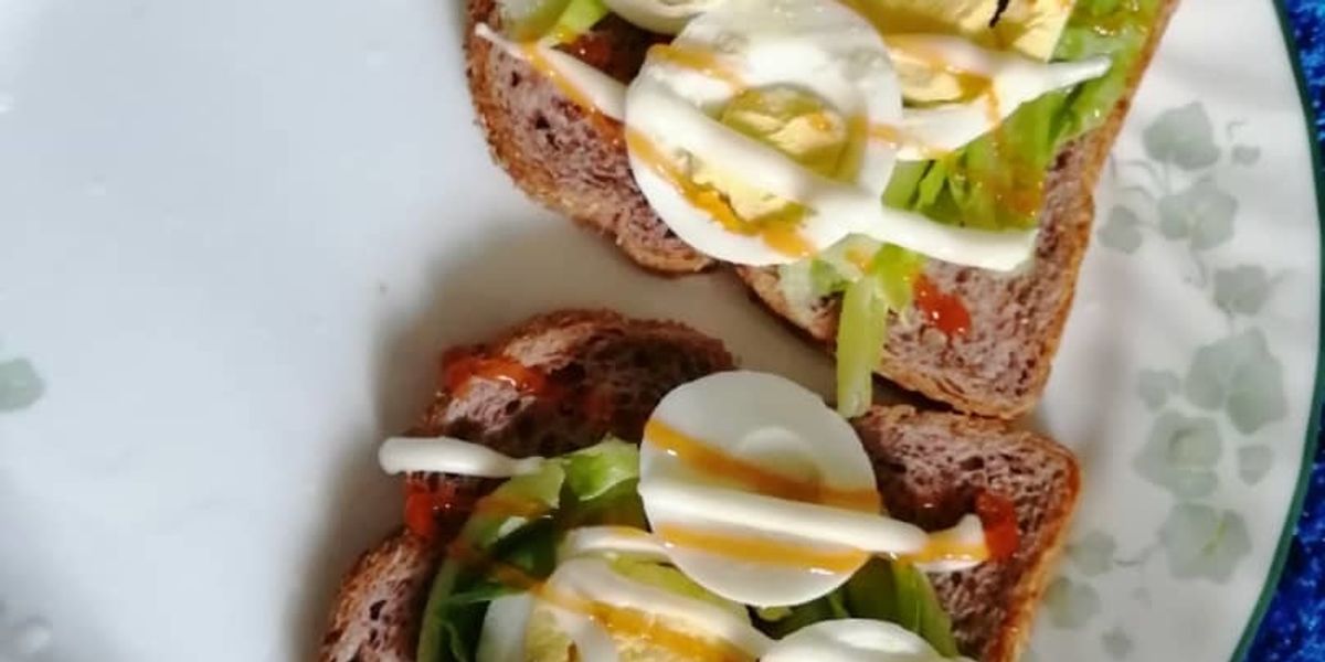 Open Face Egg Sandwich - My Recipe Magic
