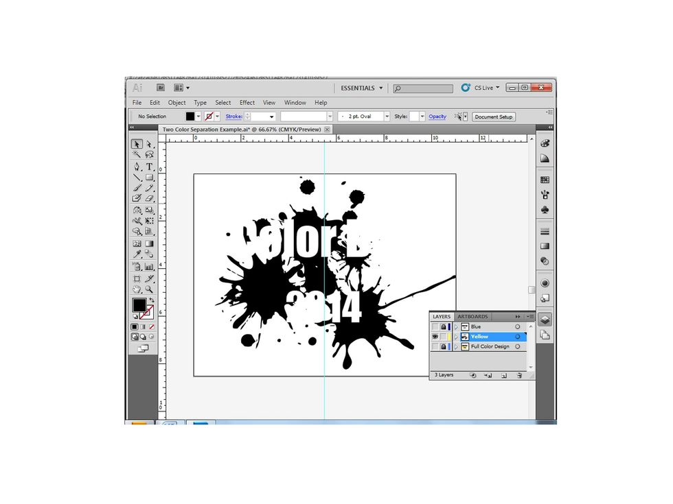 How to create basic two color separation in illustrator - B+C Guides